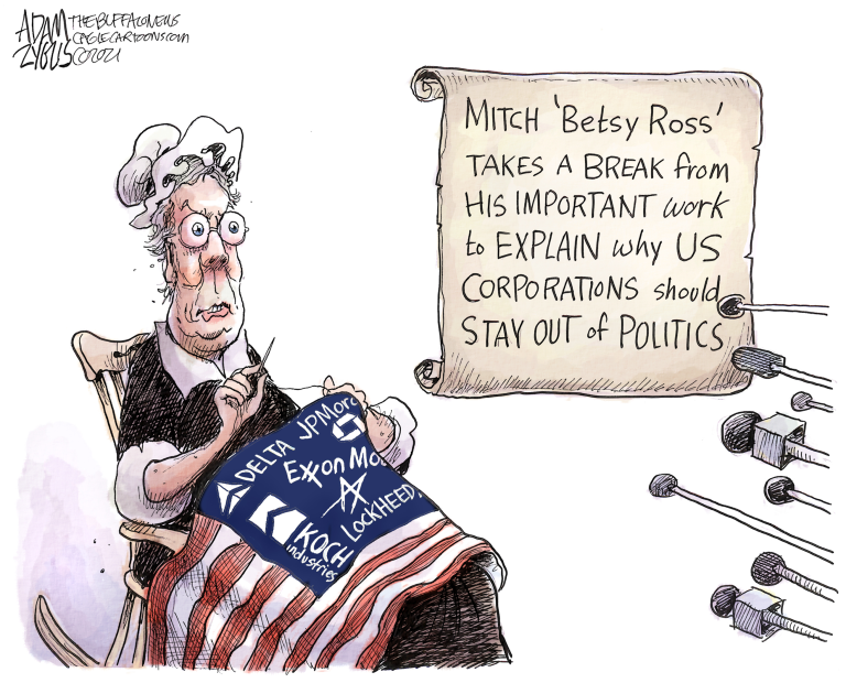 7 Brutally Funny Cartoons About Mitch Mcconnells Corporate Hypocrisy
