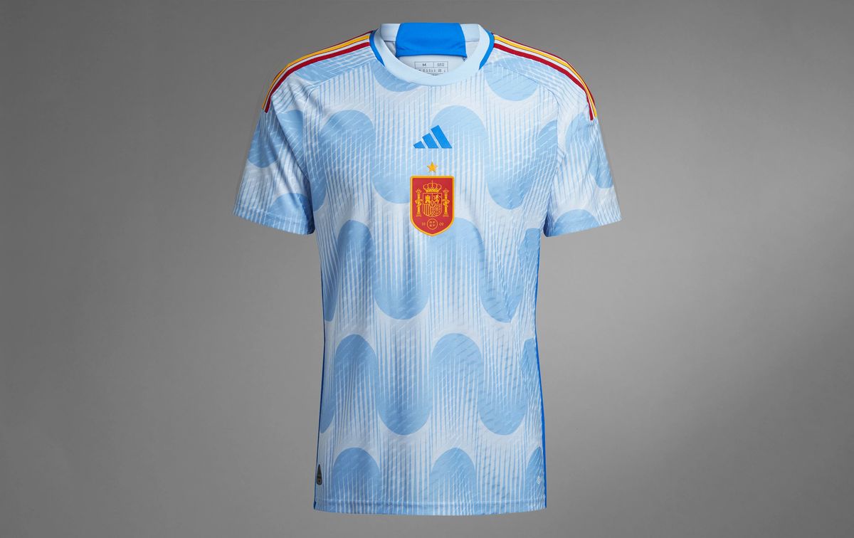 The Spain 2022 World Cup Away Kit a multi-blue masterpiece | FourFourTwo