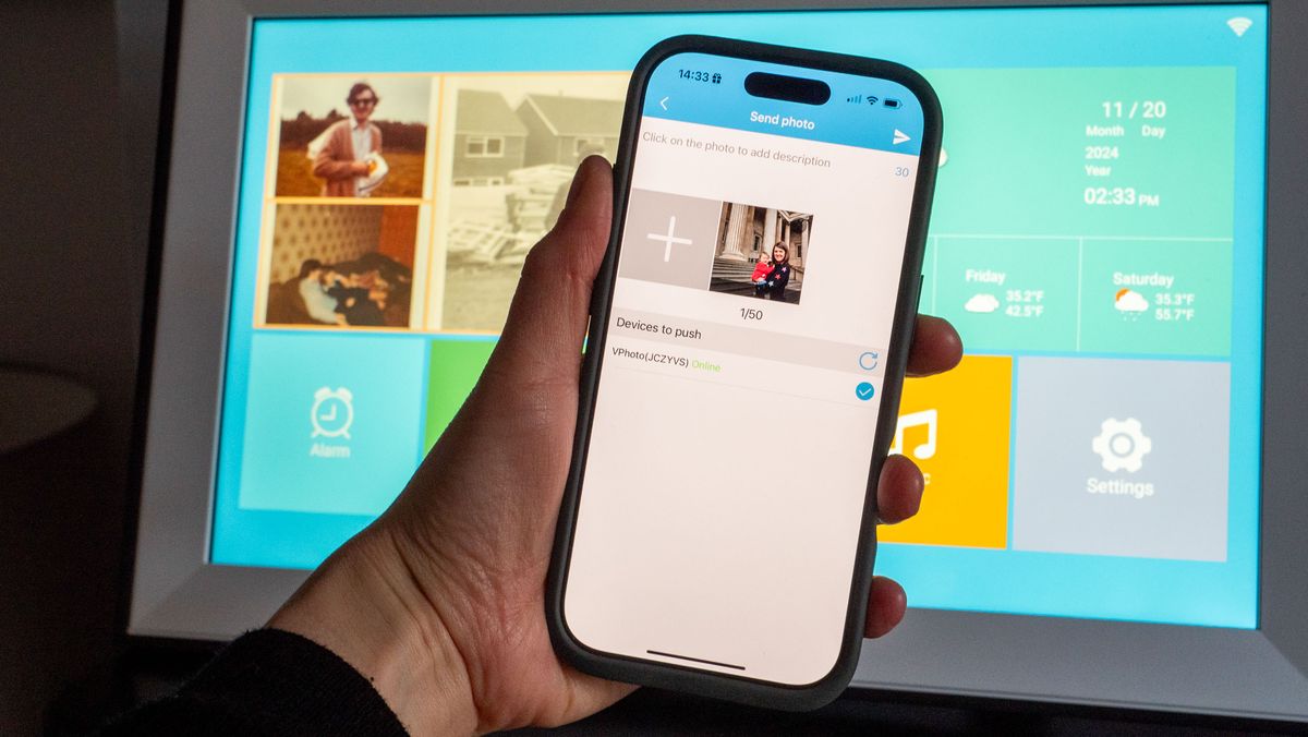 DragonTouch Classic 15 Pro Digital Photo Frame : a basic display with an easy-to-use app | TechRadar