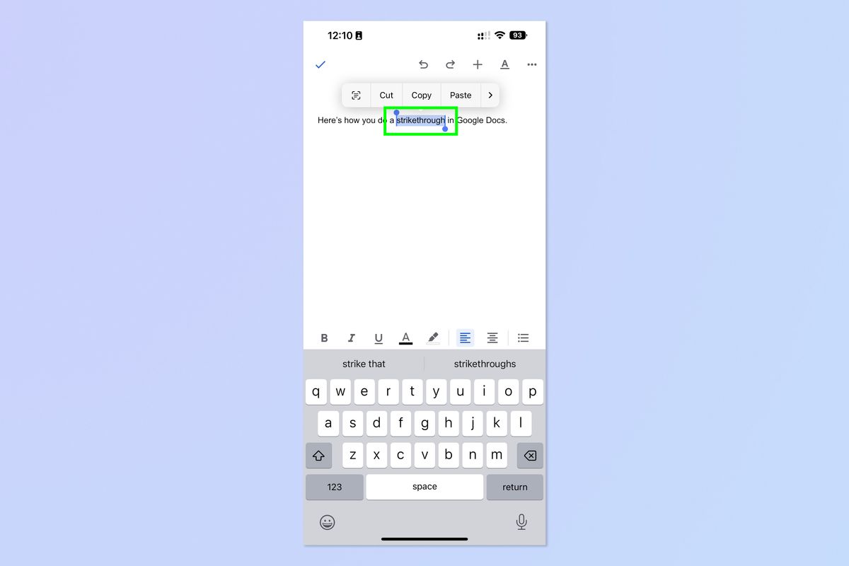 How To Do A Strikethrough In Google Docs Tom s Guide