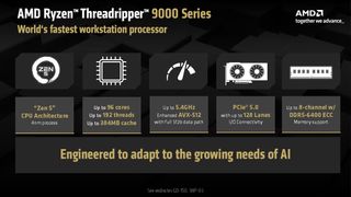 AMD launches Threadripper Pro 9000 WX-series CPUs with up to 96 Zen 5 ...