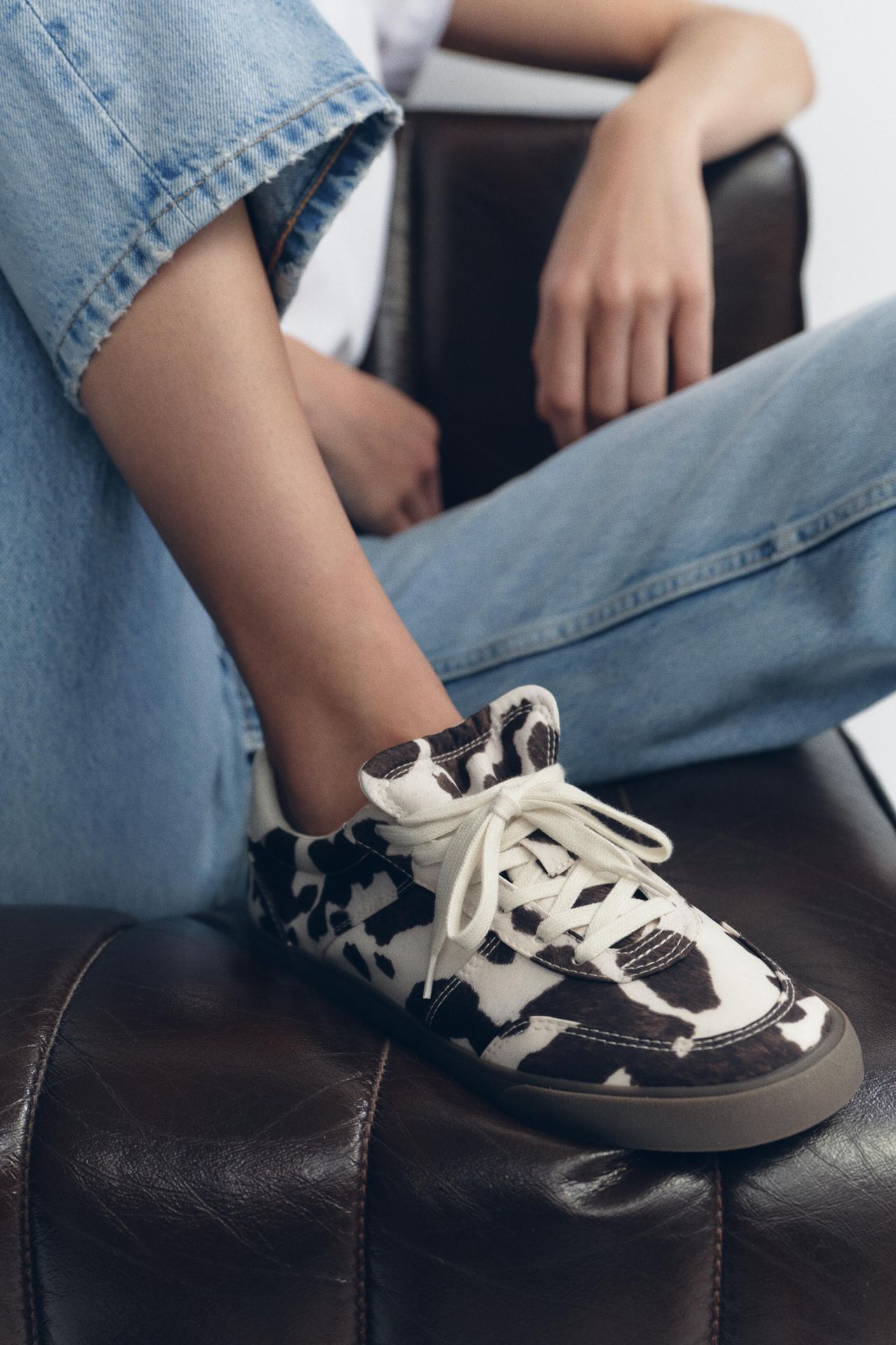 Like everyone else, I'm obsessed with these Adidas cow print trainers ...