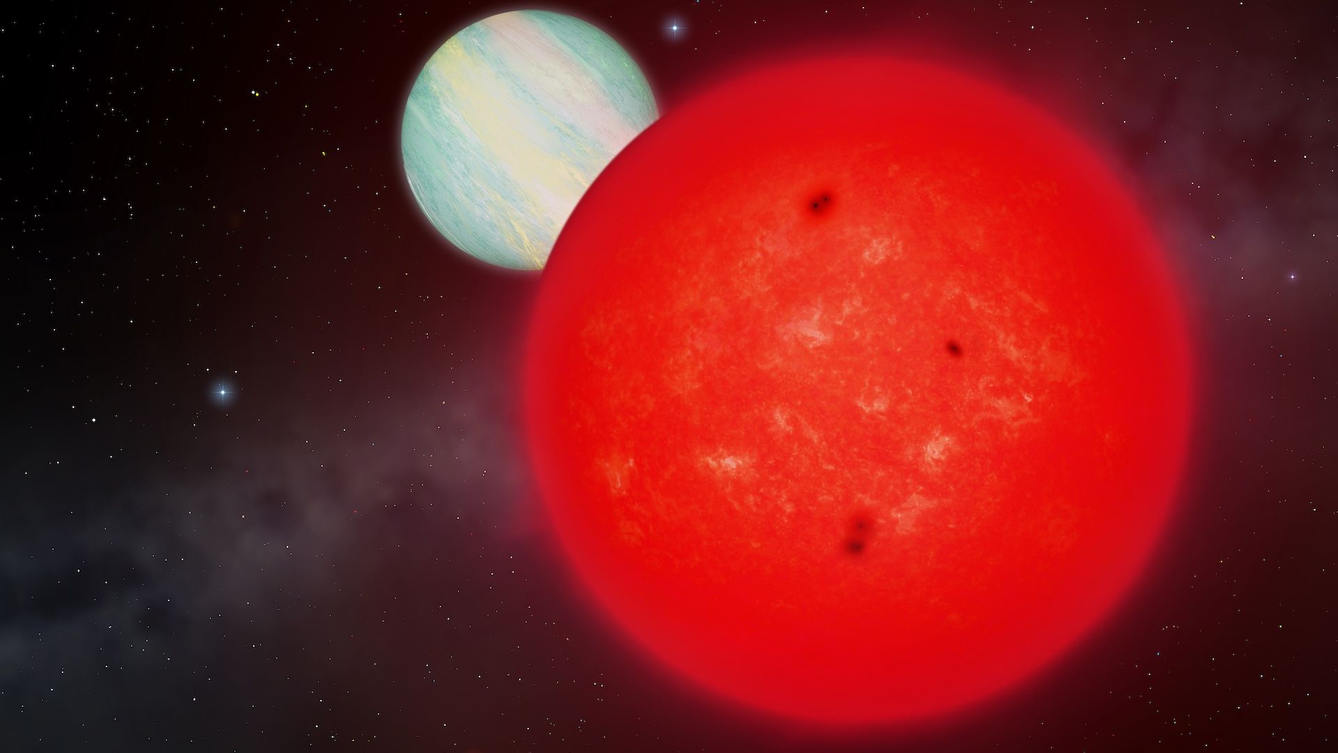 Ginormous planet discovered around tiny red star challenges our understanding of solar systems ...