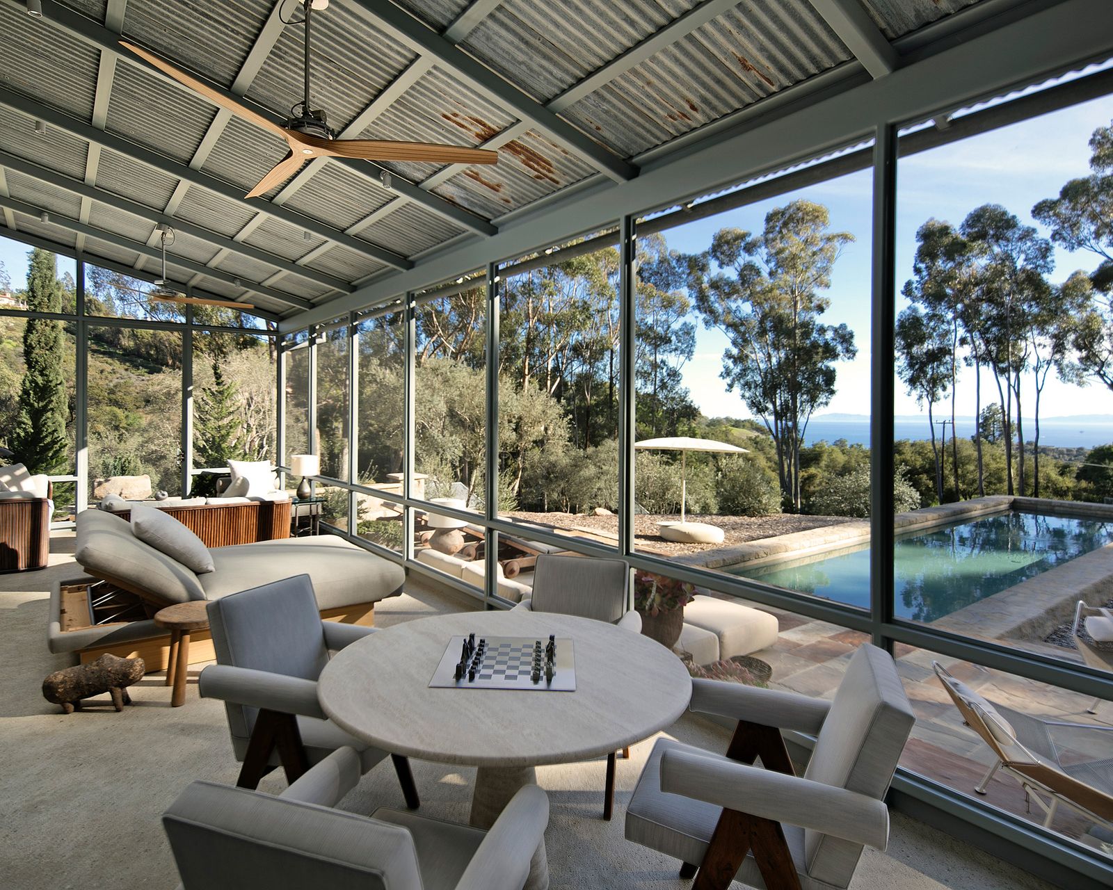 Ellen DeGeneres's Montecito home is a masterclass in modern rustic ...