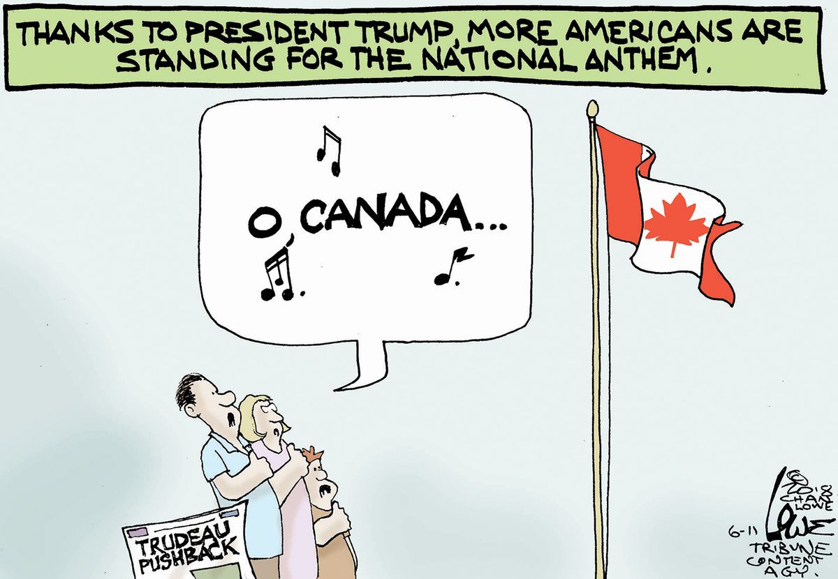 Political Cartoon U.S. G7 Trump Justin Trudeau | The Week