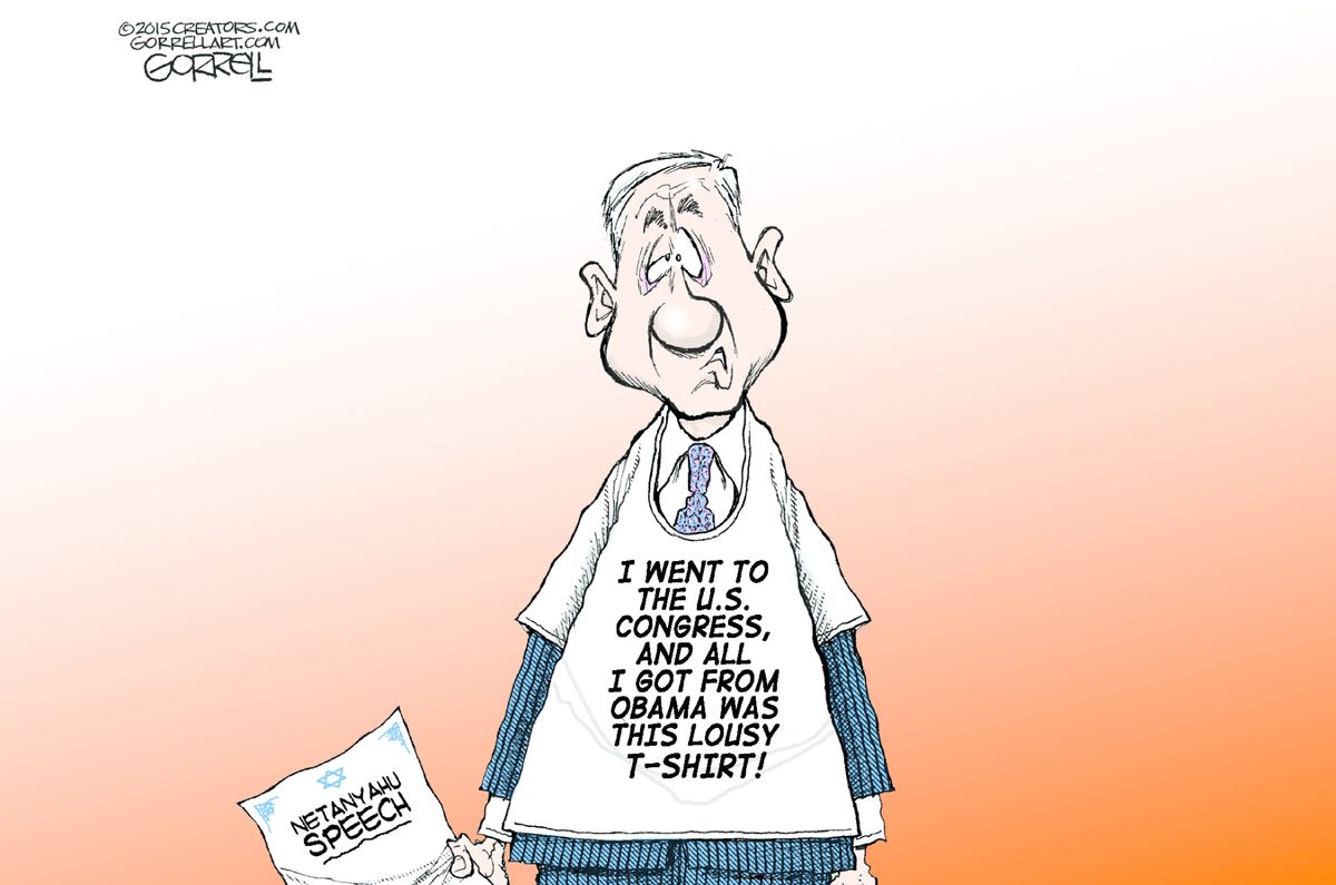 Political cartoon World Netanyahu speech | The Week