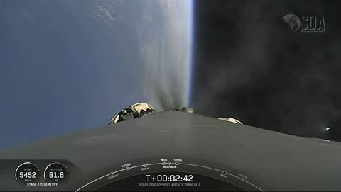 SpaceX launches Space Force Tranche 0 satellites after delay, lands ...