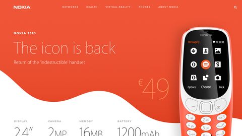 Concept site gives the Nokia 3310 an Apple branding makeover | Creative ...