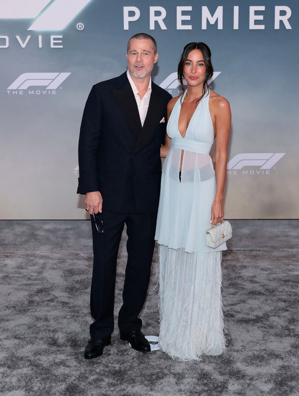 Brad Pitt Stepped Onto The Red Carpet With Ines De Ramon For F1, And ...