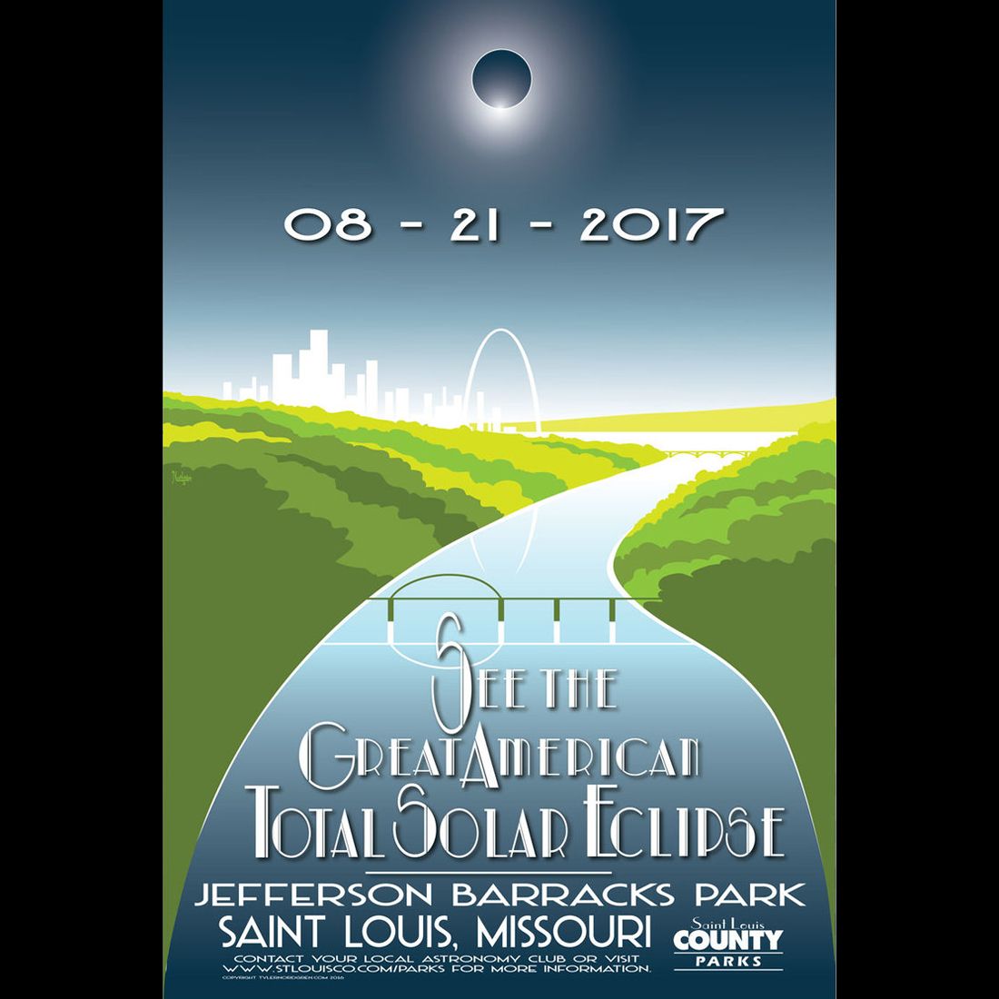Gorgeous 2017 Solar Eclipse Posters by Astronomer-Artist Tyler Nordgren ...