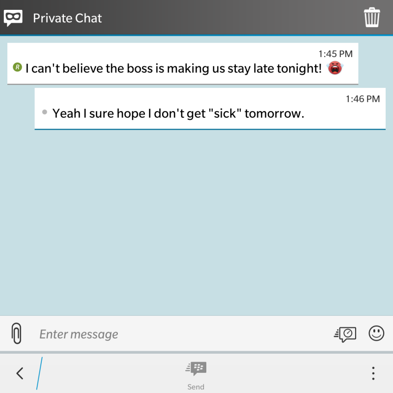 BlackBerry's BBM 'Private Chat' Protects Against Unwanted Screenshots ...