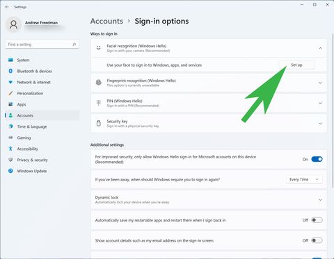 How to Log in to Windows 11 With Facial Recognition | Tom's Hardware