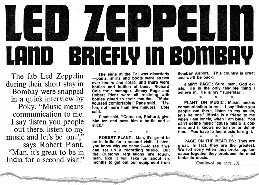 Led Zeppelin in India: the true story behind the secret Bombay sessions ...