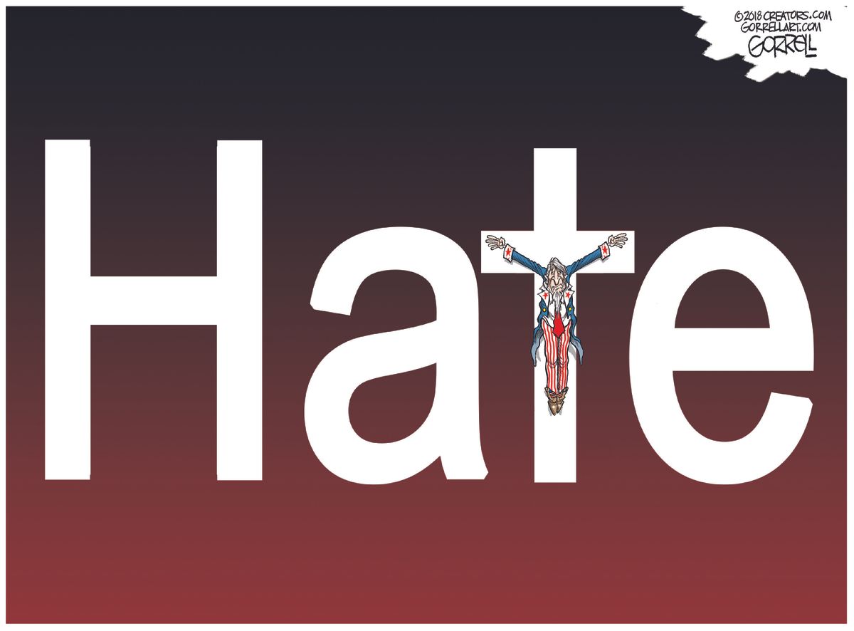 U.S. Hate crucifixion Uncle Sam | The Week