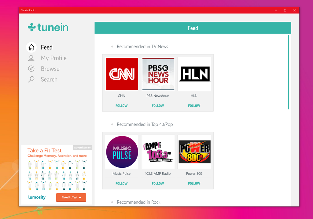 TuneIn Radio is now a universal Windows 10 app | Windows Central