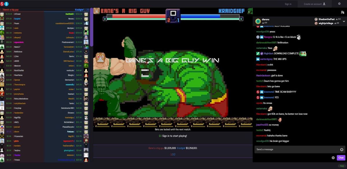 Here is your semi-regular reminder that Salty Bet is still awesome | PC ...