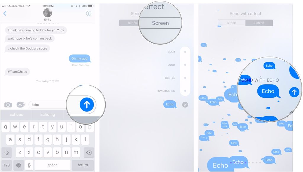 How to use Echo effect in Messages on iPhone and iPad | iMore