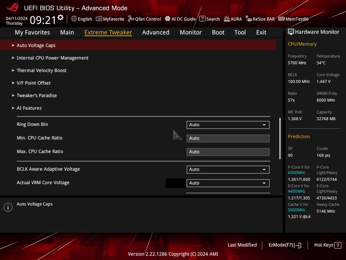 Firmware, Software, and Test System - Asus ROG Maximus Z790 Apex Encore ...