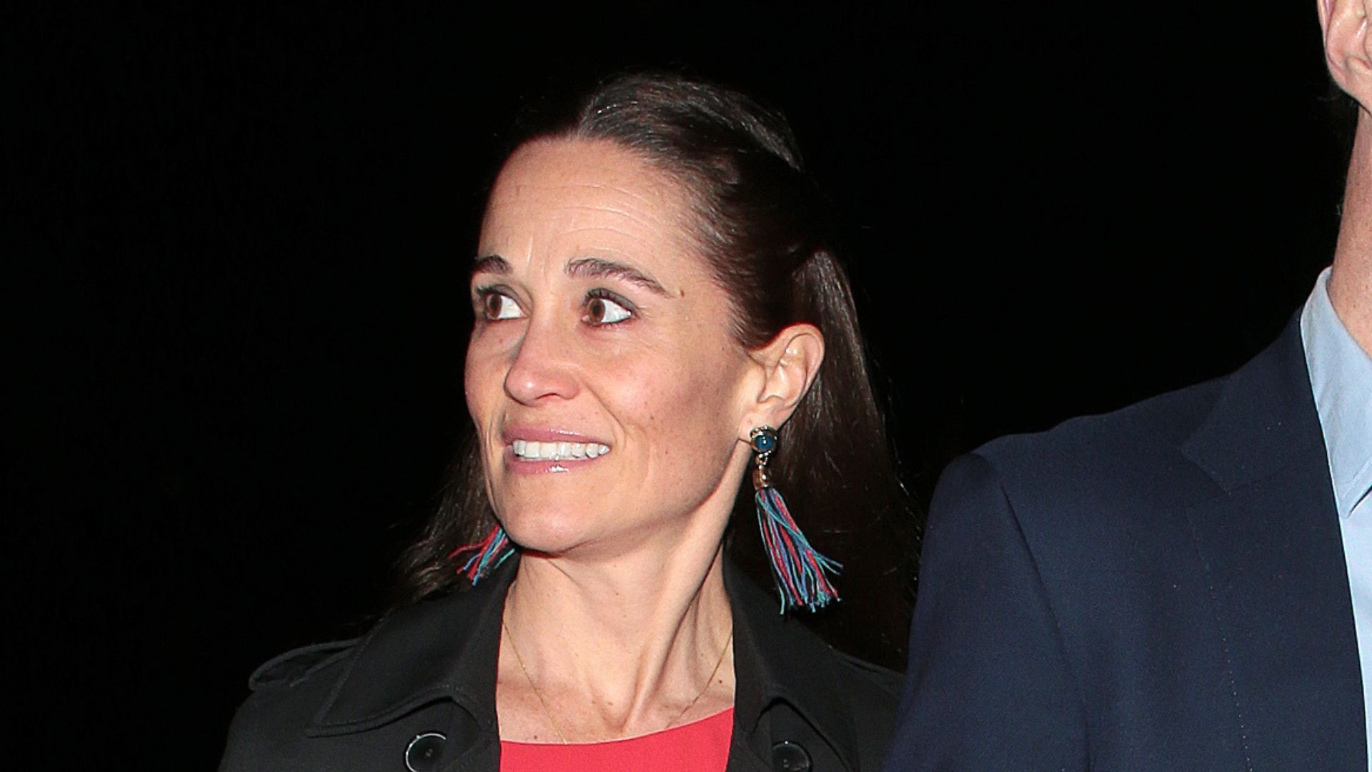 We're loving Pippa Middleton's chic red jumpsuit, matching heels and ...