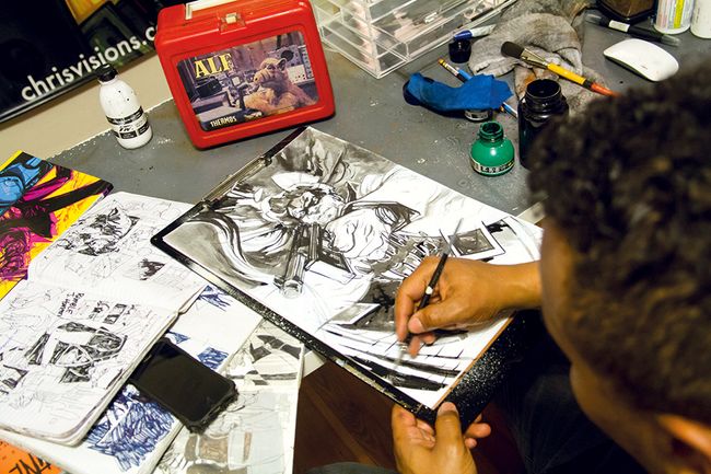 Combine traditional and digital skills to create a comic cover ...