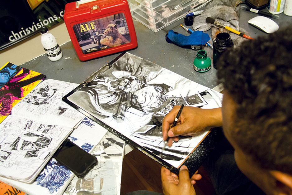 Combine traditional and digital skills to create a comic cover ...