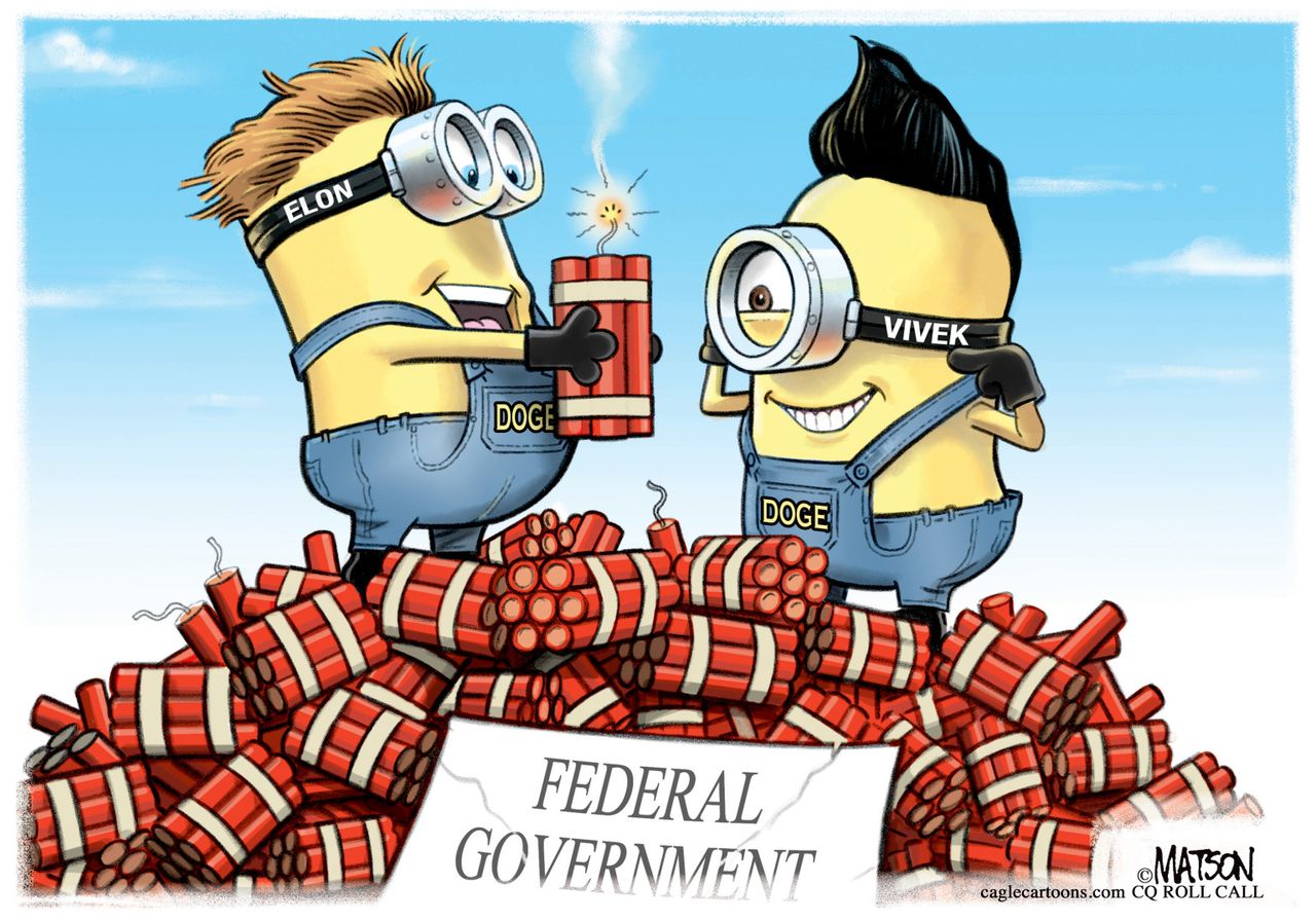 5 humorously efficient cartoons about Trump's DOGE | The Week