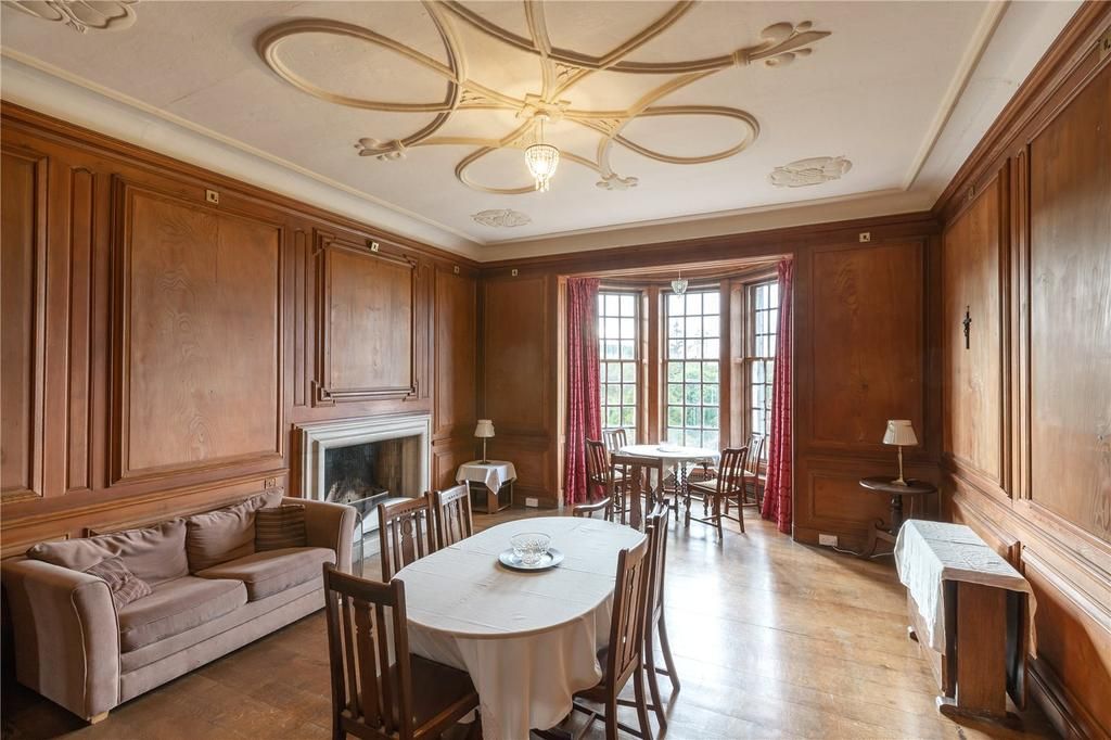 A 13-bedroom castle under £1m with a stunning oak-panelled library and ...