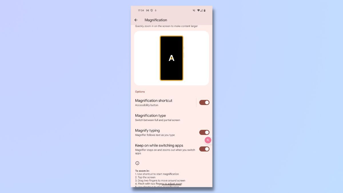 How to use the Android on-screen magnifier | Tom's Guide