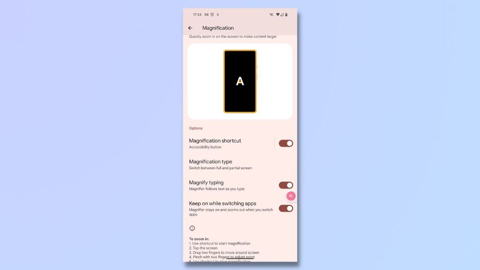 How to use the Android on-screen magnifier | Tom's Guide