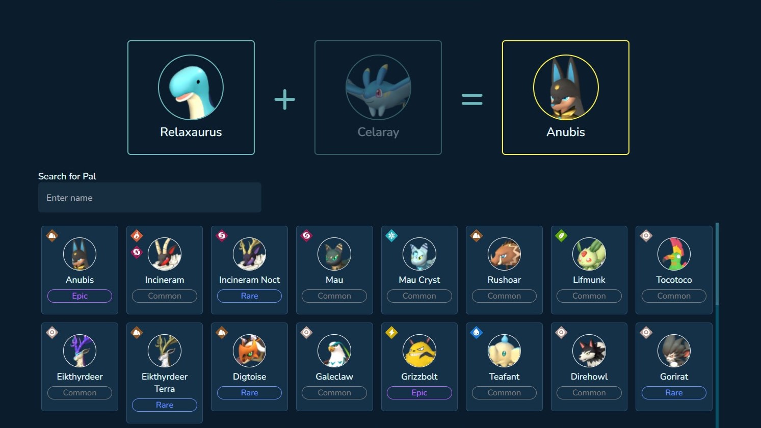Palworld Breeding Combos Calculator Chart Of Every Combination
