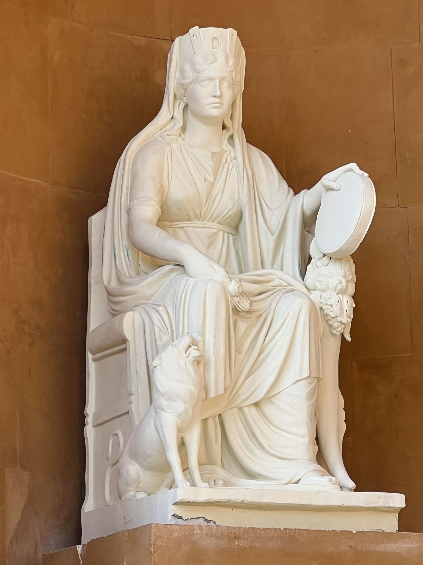 Cybele and Juno statues finally return to Stowe's south-front portico ...