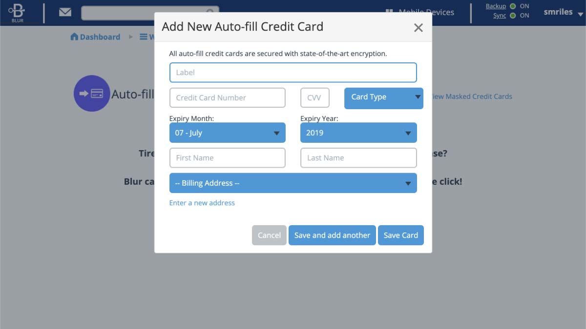 Blur password manager review | Tom's Guide