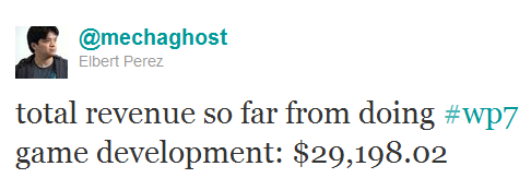 OccasionalGamer's Elbert Perez brings in nearly $30K in game dev for WP7 | Windows Central