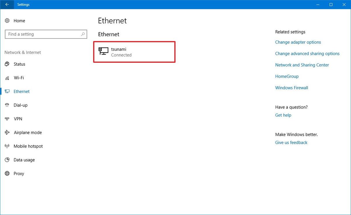 How to set an Ethernet connection as metered on the Windows 10 Creators ...