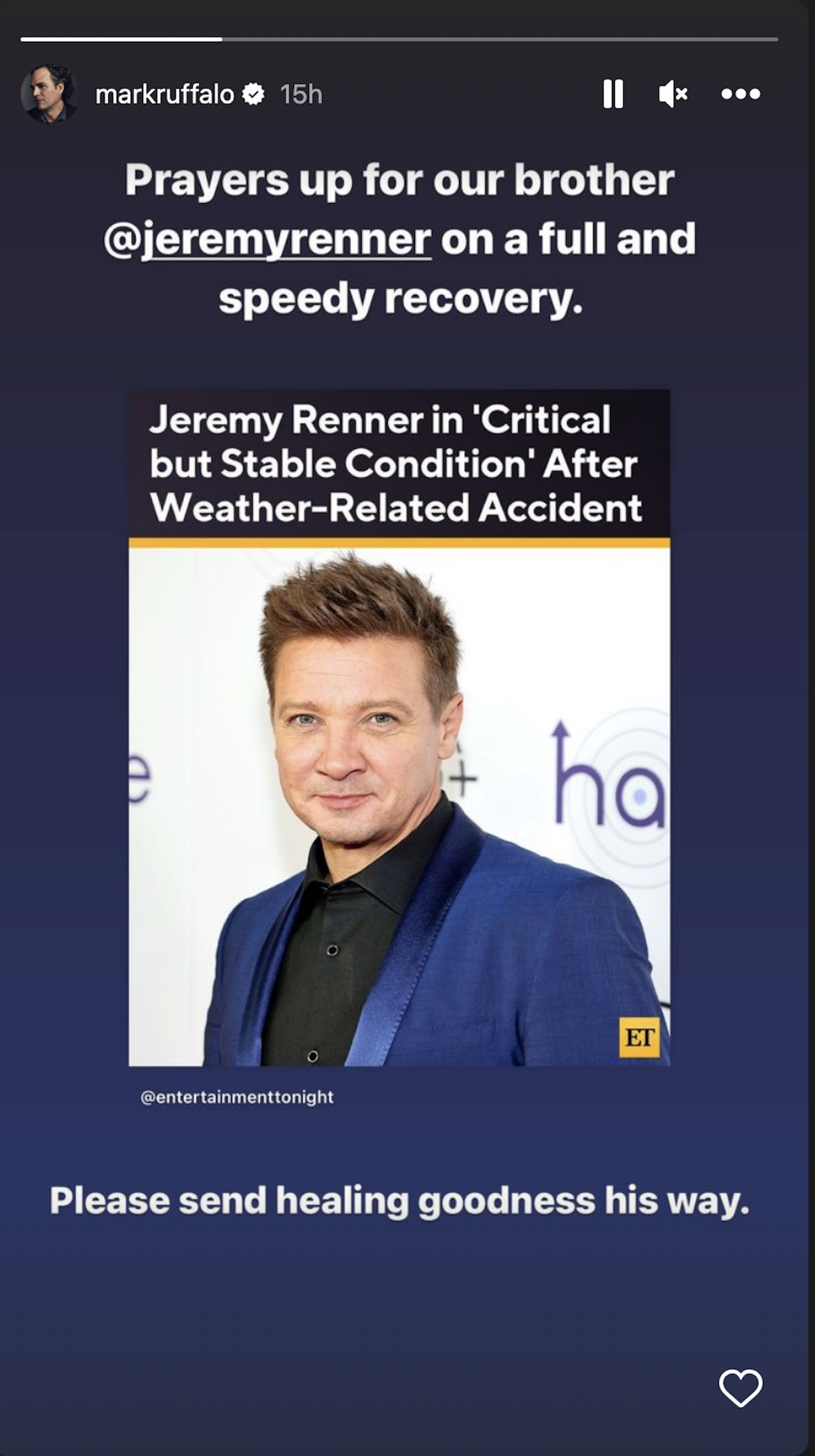 Mark Ruffalo Asks Marvel Fans For Prayers After Jeremy Renner Airlifted ...