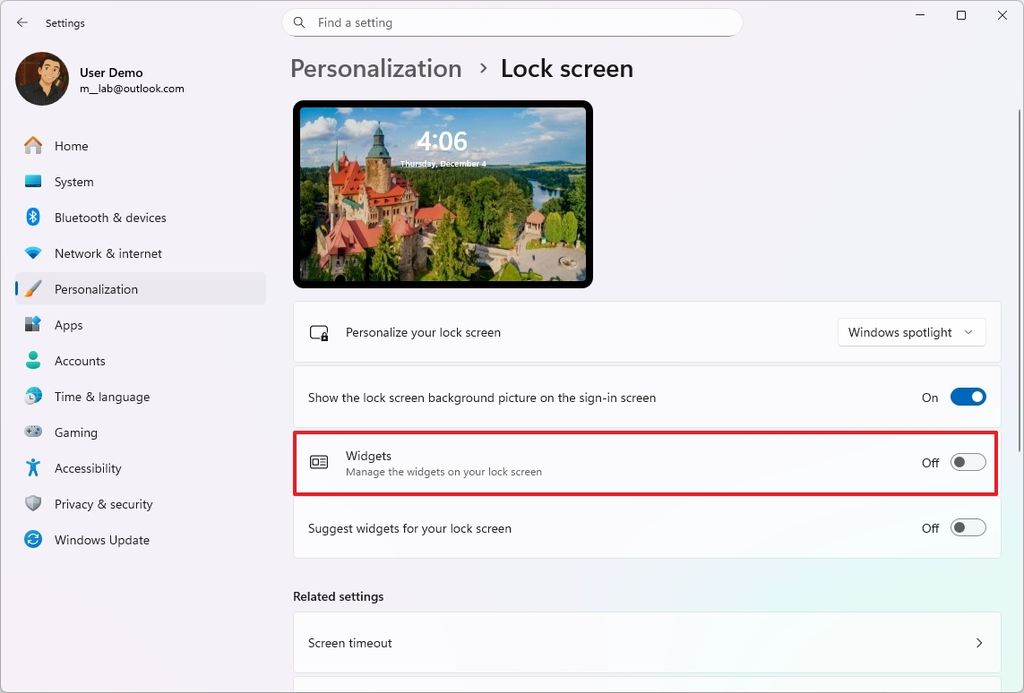 How to manage widgets in the Lock Screen on Windows 11 — customize your ...