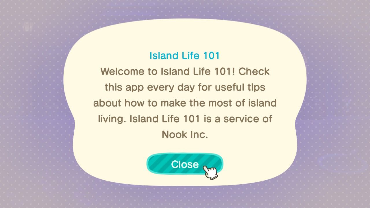 What is the Animal Crossing: New Horizons Island Life 101 app ...