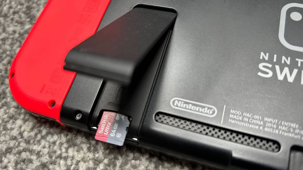 How to insert an SD card in the Nintendo Switch | GamesRadar+