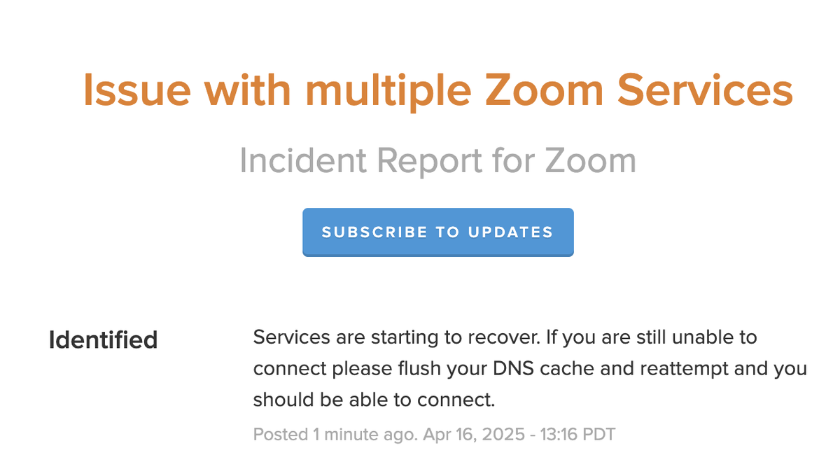 Zoom is back after going down — live recap of outage and what went ...