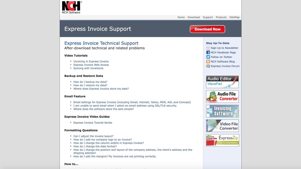 NCH Express Invoice | TechRadar