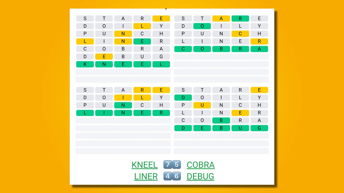 Quordle today - hints and answers for Sunday, March 19 (game #419 ...