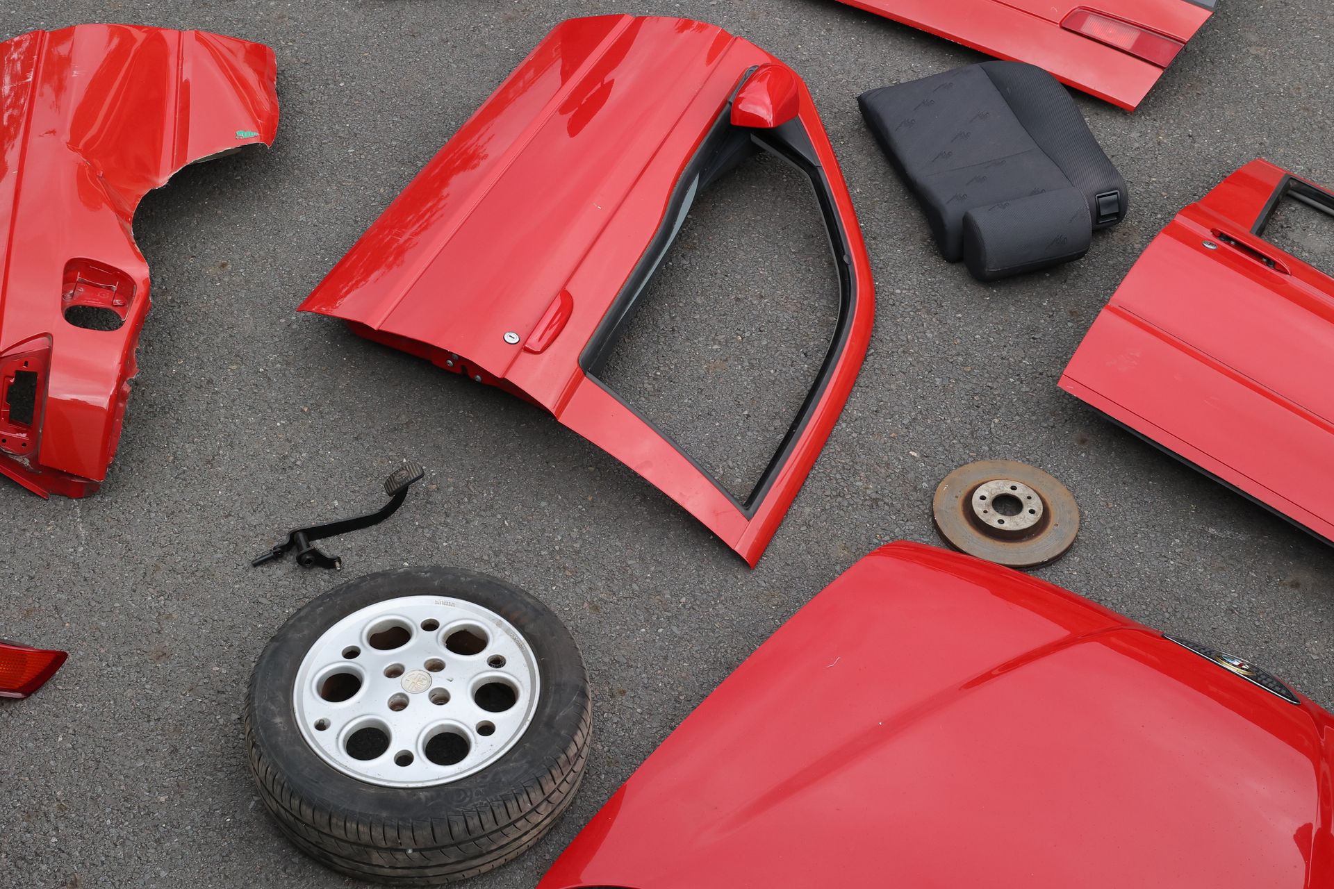 Andu Masebo turns a red Alfa Romeo into furniture | Wallpaper*