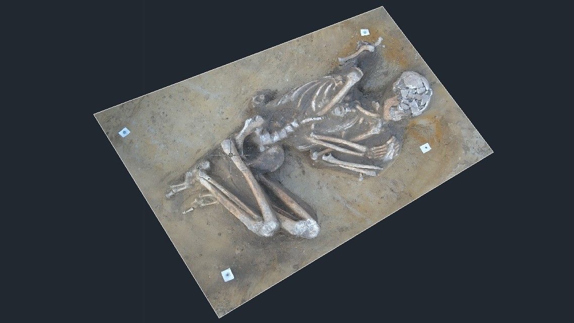Perfectly preserved 7,000-year-old skeleton unearthed during renovation ...