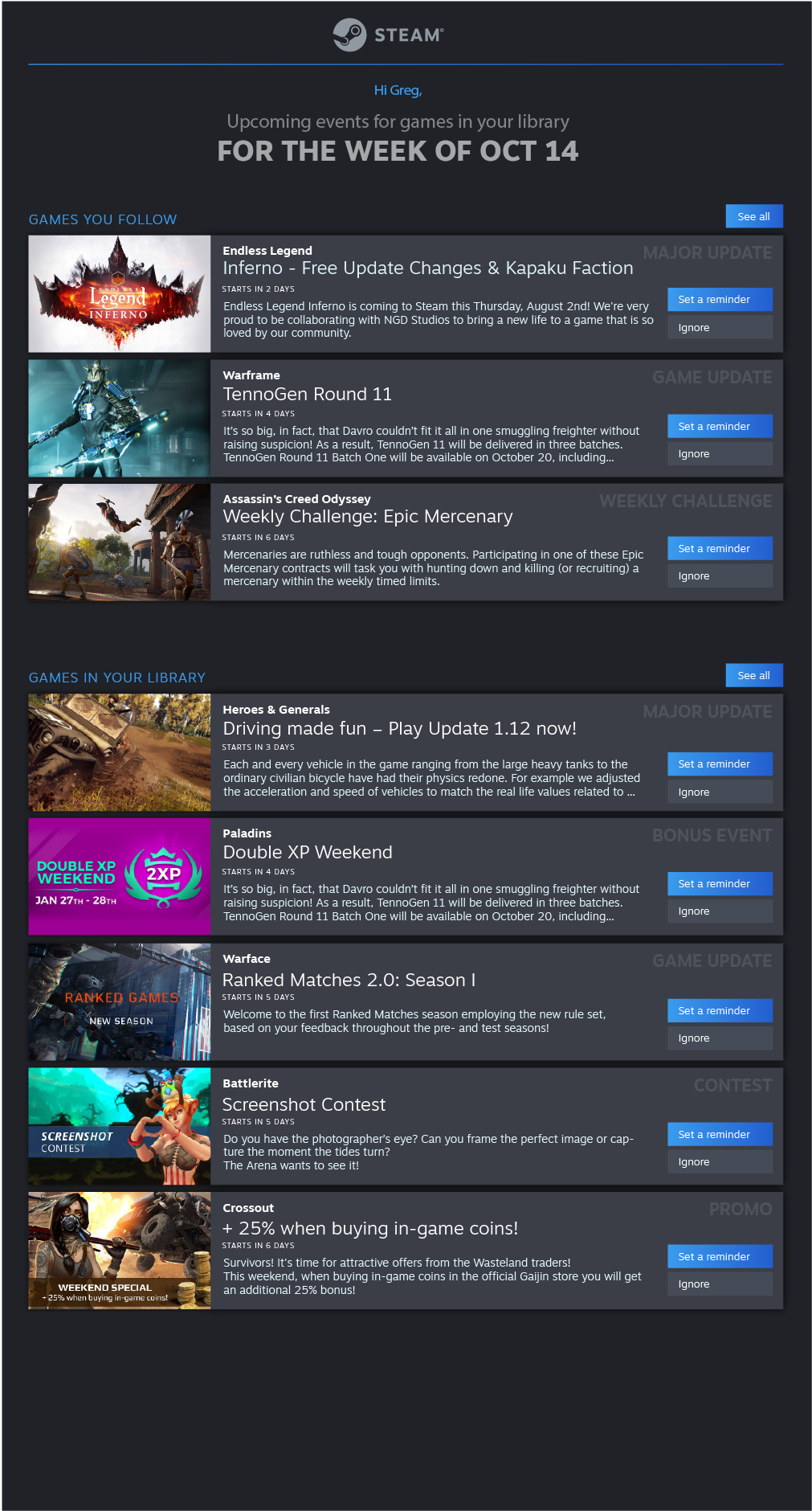 Steam is adding a new Events page for tracking what's going on in your ...