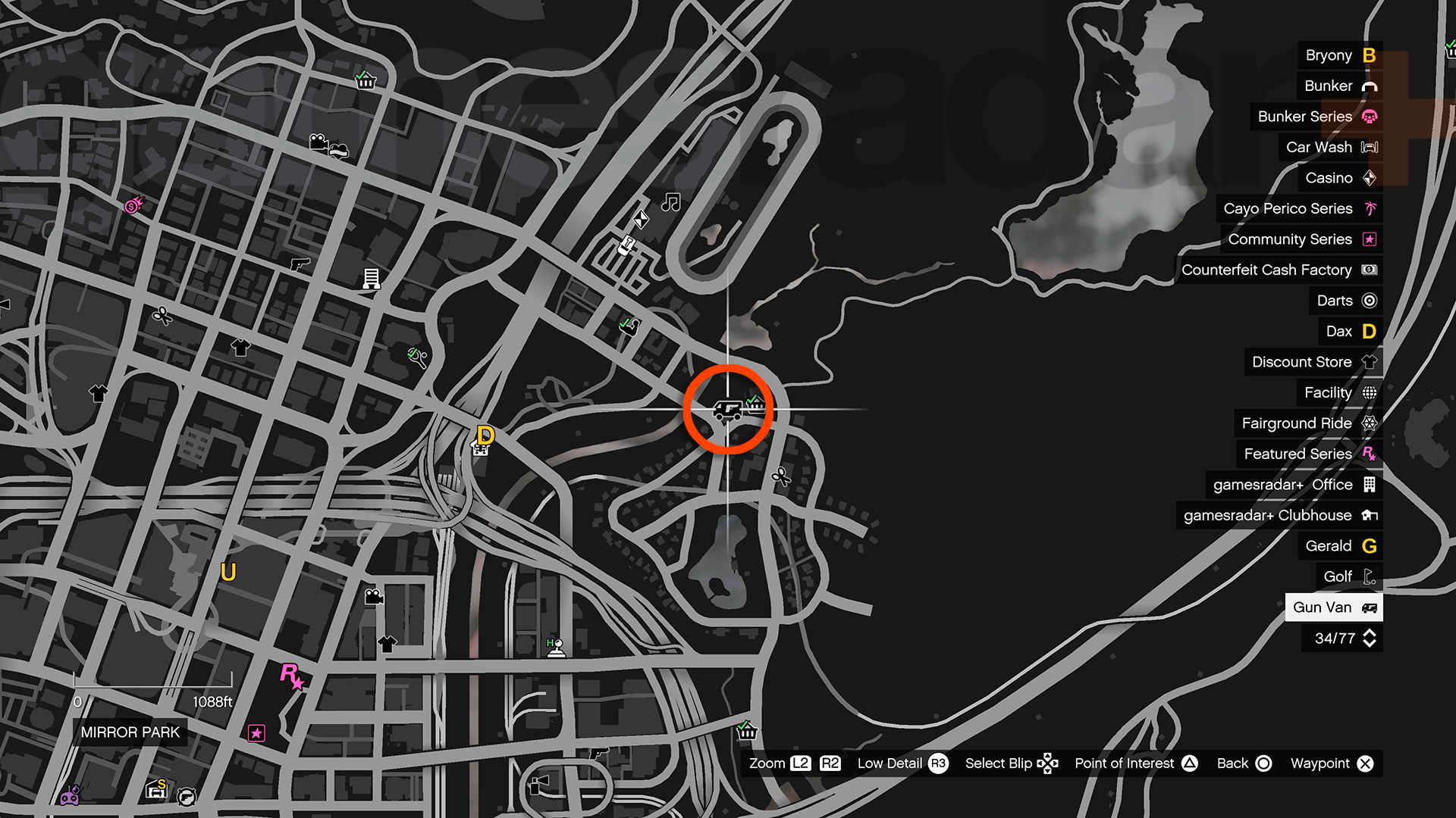 Where is the GTA Online Gun Van location | GamesRadar+
