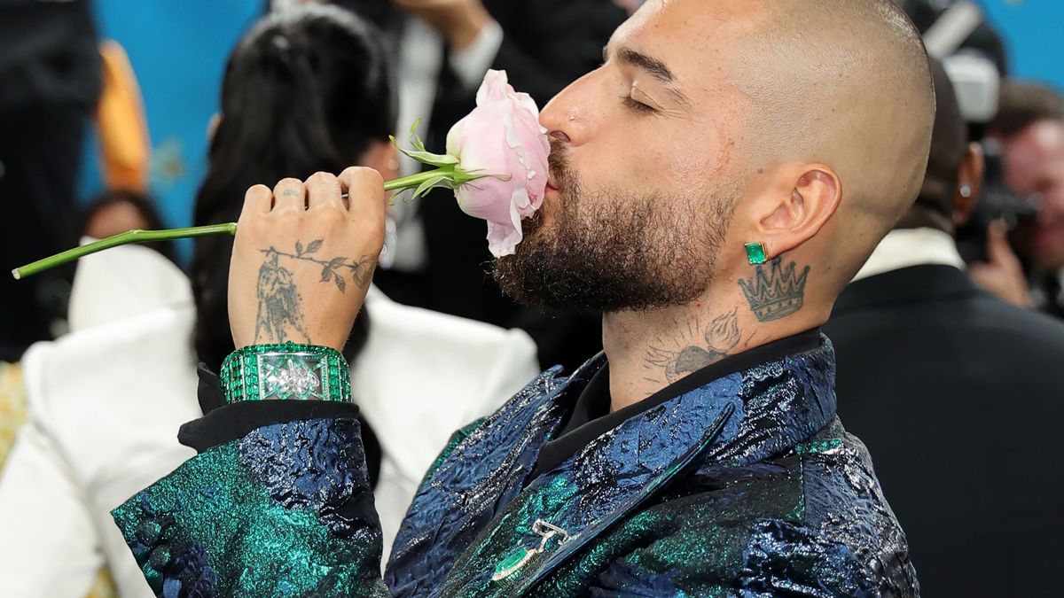 Maluma Wore A $5 Million Emerald Watch At The 2025 Met Gala | Marie ...
