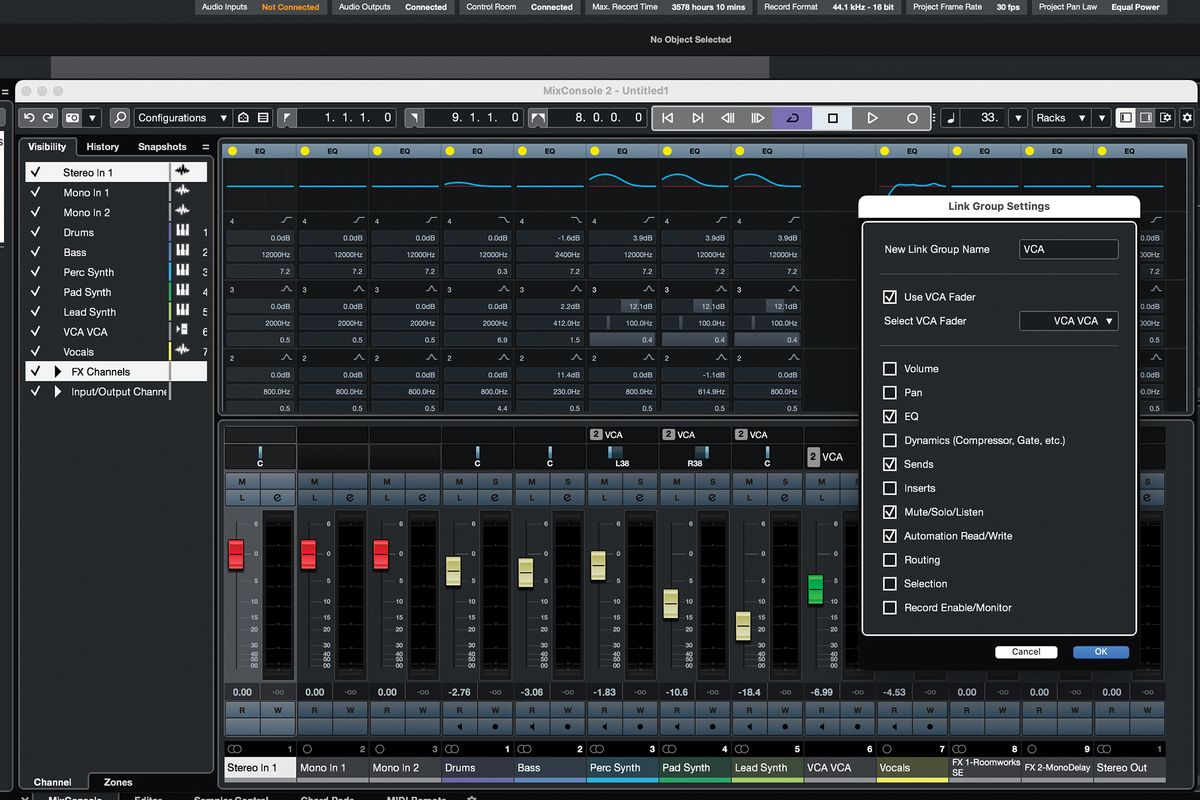 "VCA groups are simply controllers rather than group channels, with no ...