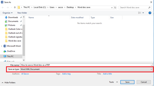 How to save a Microsoft Word doc as a PDF or other file format ...