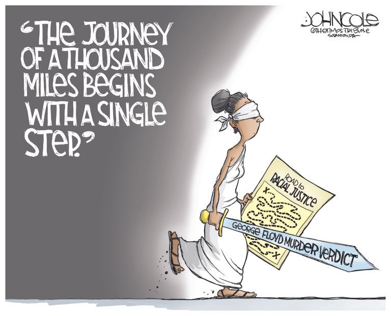 Editorial Cartoon U.S. chauvin verdict george floyd | The Week