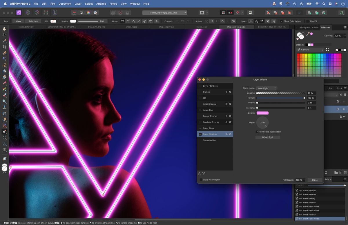 Create stunning shape and glow effects with simple Affinity Photo ...